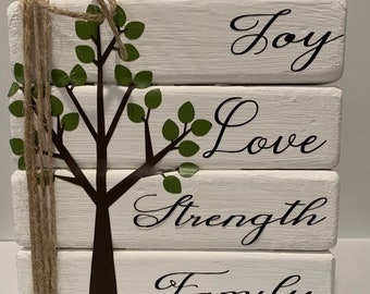 Family Name Blocks - Etsy