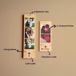 Custom Wooden Photo Block Album Cover, Customized Song Gift for Her ...