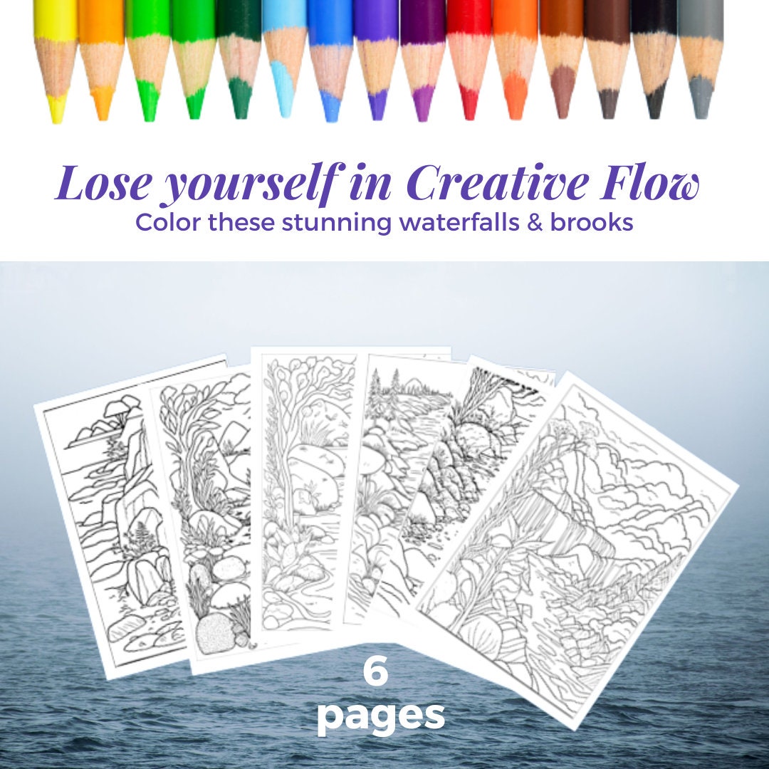 Water Scenes Coloring Books Pages - Etsy