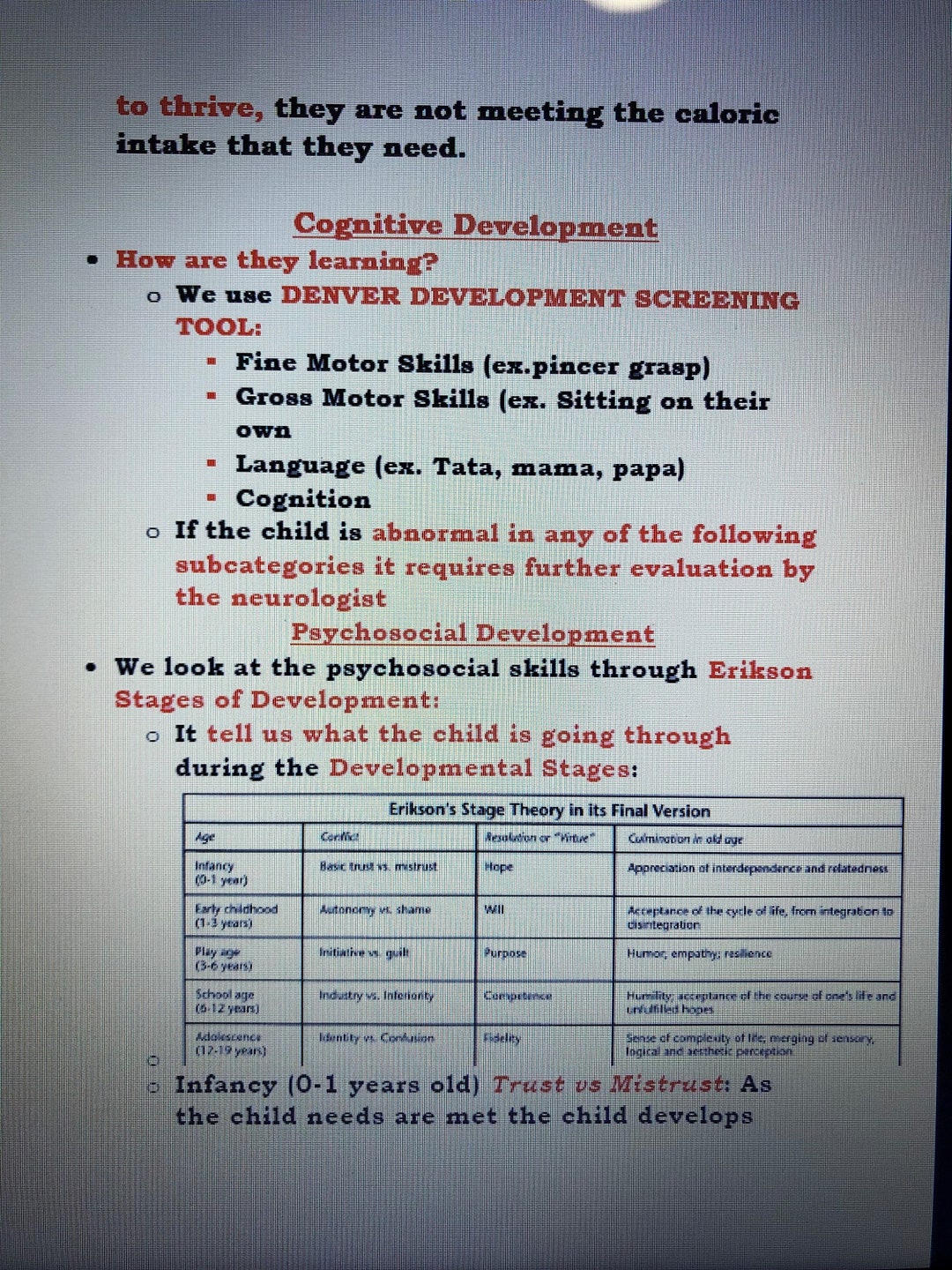 Developmental Stages of Pediatric Nursing/ Nursing School Notes - Etsy