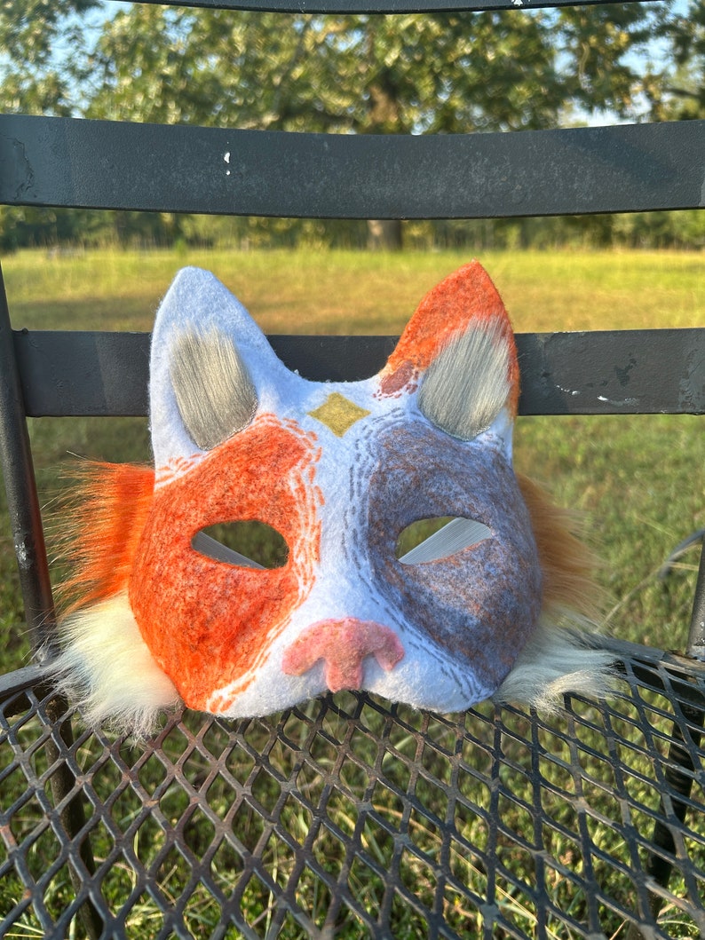 Calico Cat Mask - Etsy