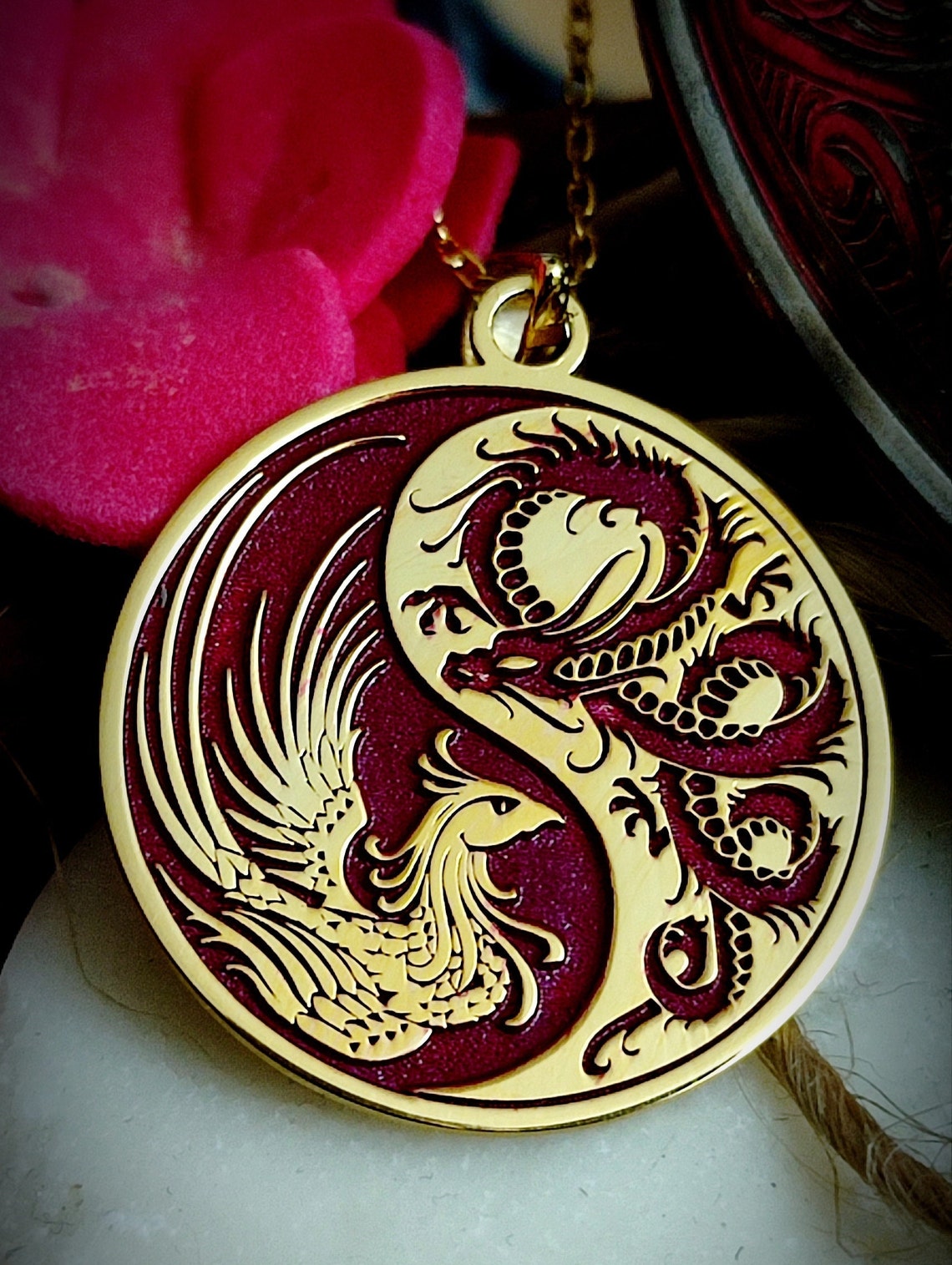 Yin Yang Necklace Yin Yang Jewelry Custom Made Personalized - Etsy