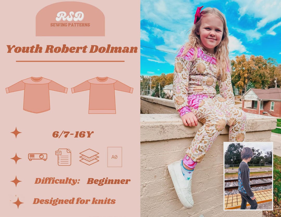 RSD Youth Robert Dolman Top PDF Sewing Pattern - Children Baby Toddler ...