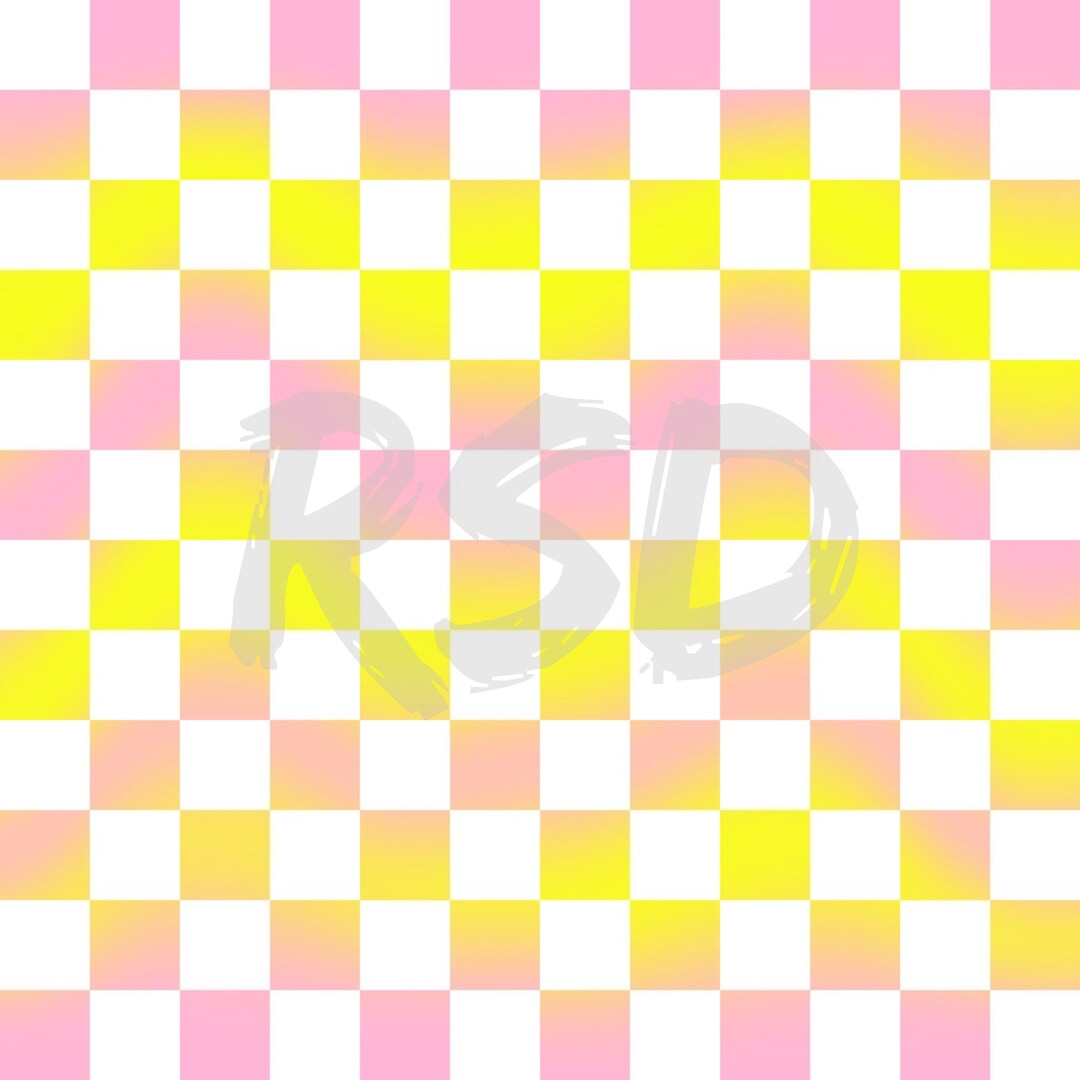 Pink Lemonade White Checker Seamless Digital Download - Background File ...