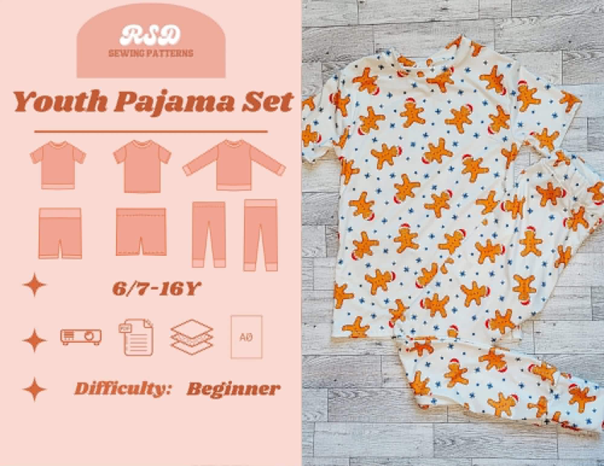 RSD Youth PJ Set PDF Sewing Pattern - Children Baby Toddler Sewing ...