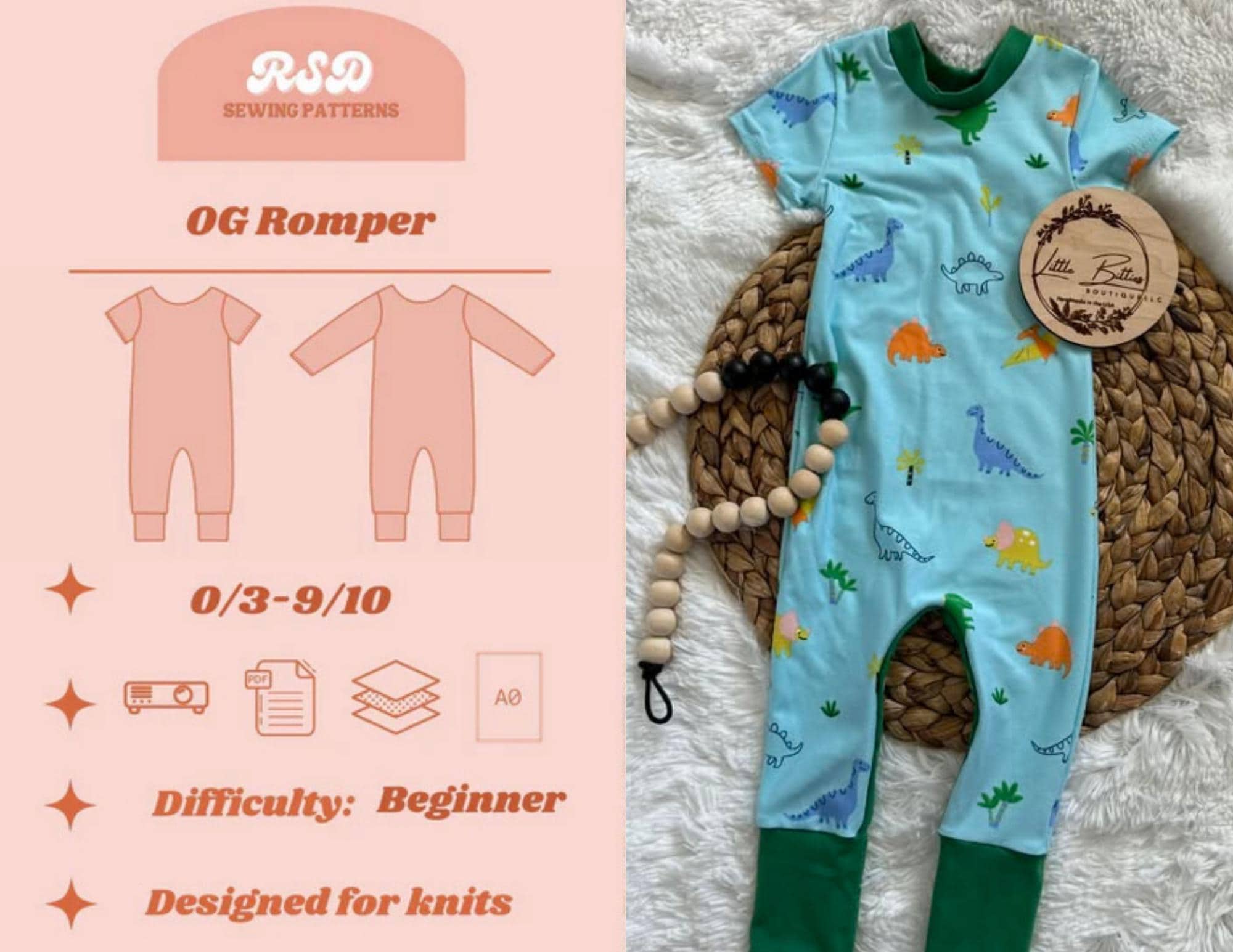 RSD OG Romper PDF Sewing Pattern - Children Baby Toddler Sewing ...