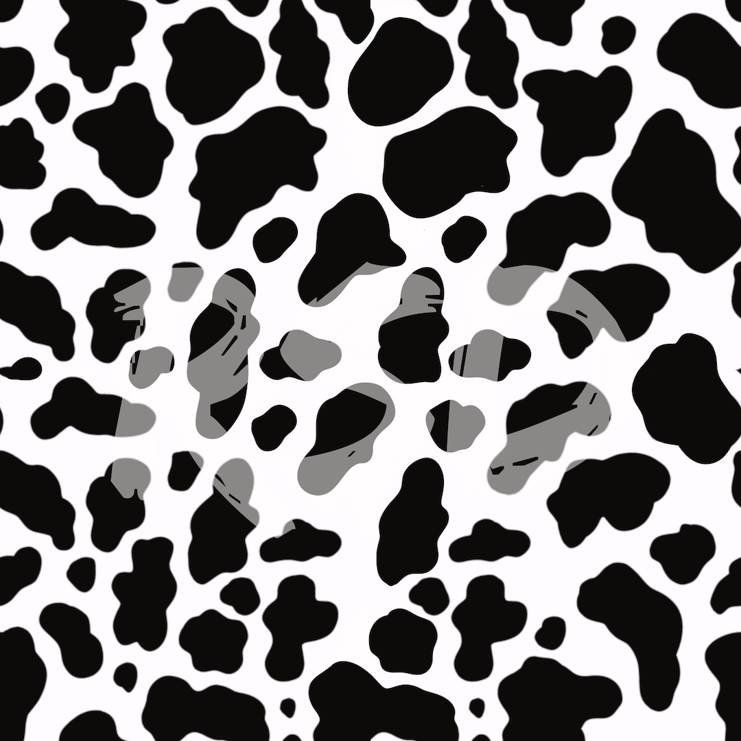 OG Cow Print Seamless Digital Download - Background Animal Black White ...
