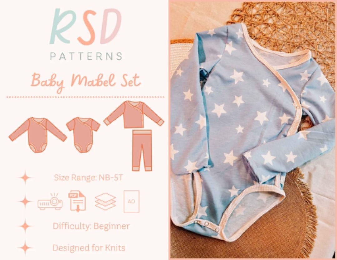 RSD Baby Mabel Set PDF Sewing Pattern - Children Baby Toddler Sewing ...