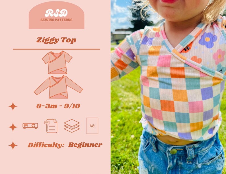 RSD Ziggy Cross Top PDF Sewing Pattern Children Baby Toddler Sewing ...