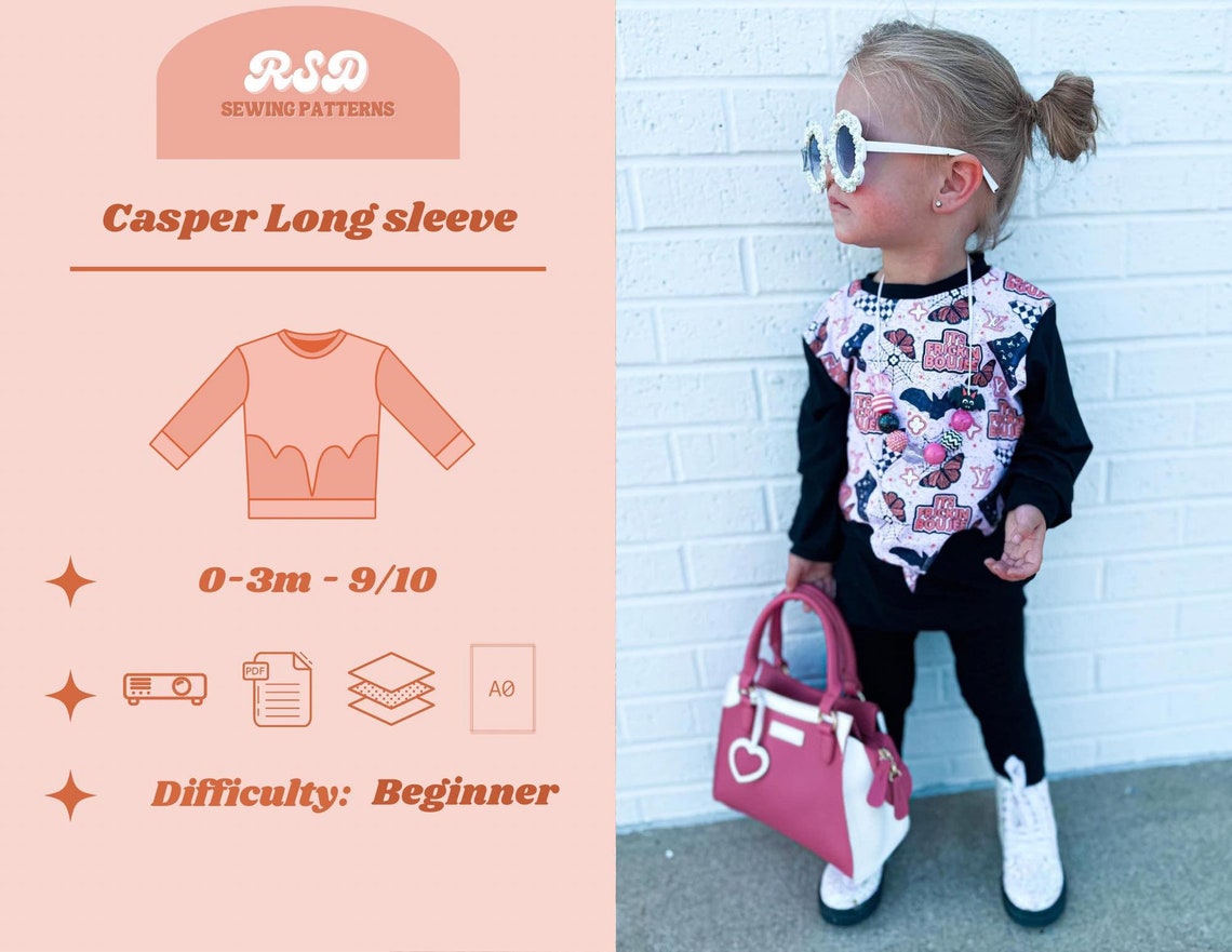 RSD Casper Top PDF Sewing Pattern Children Baby Toddler Sewing Patterns ...