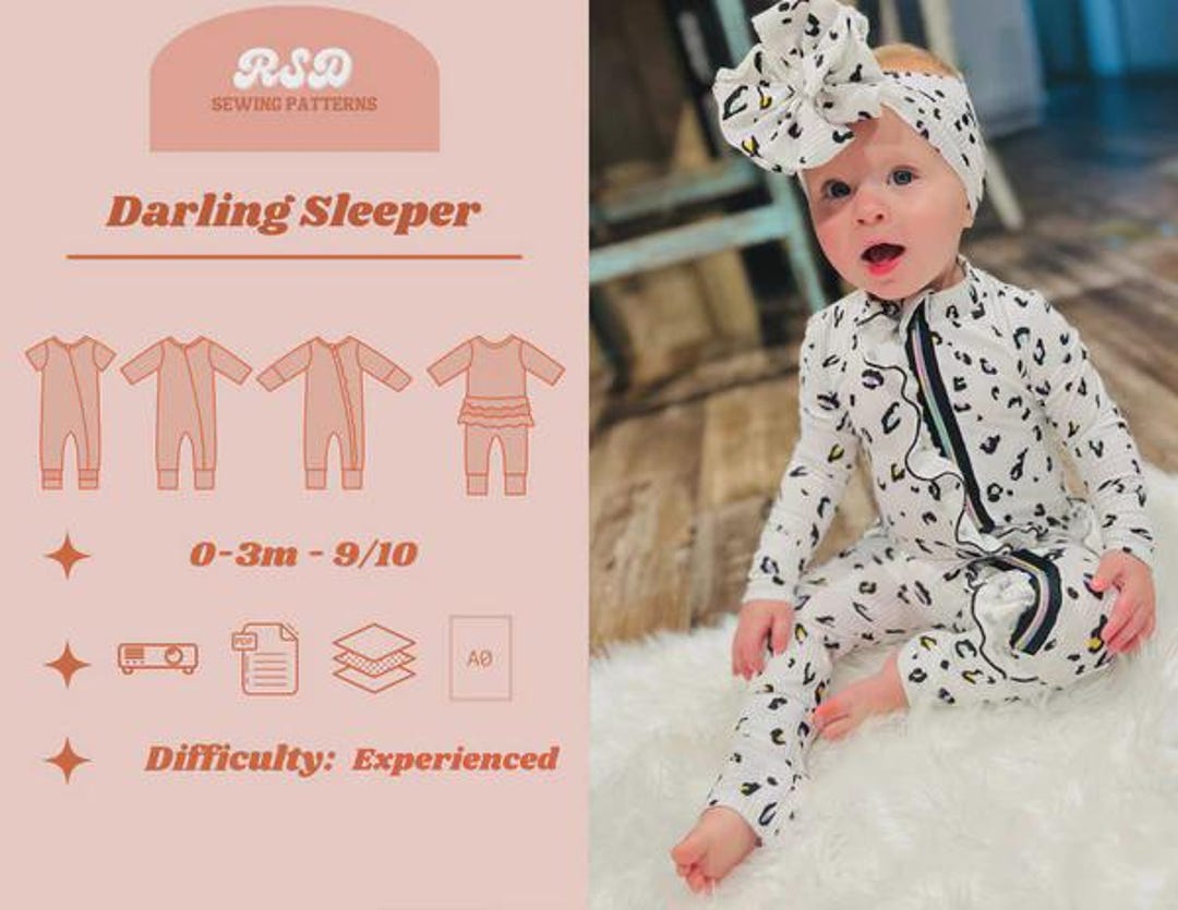 Buy RSD Darling Sleeper PDF Sewing Pattern - Children Baby Toddler ...