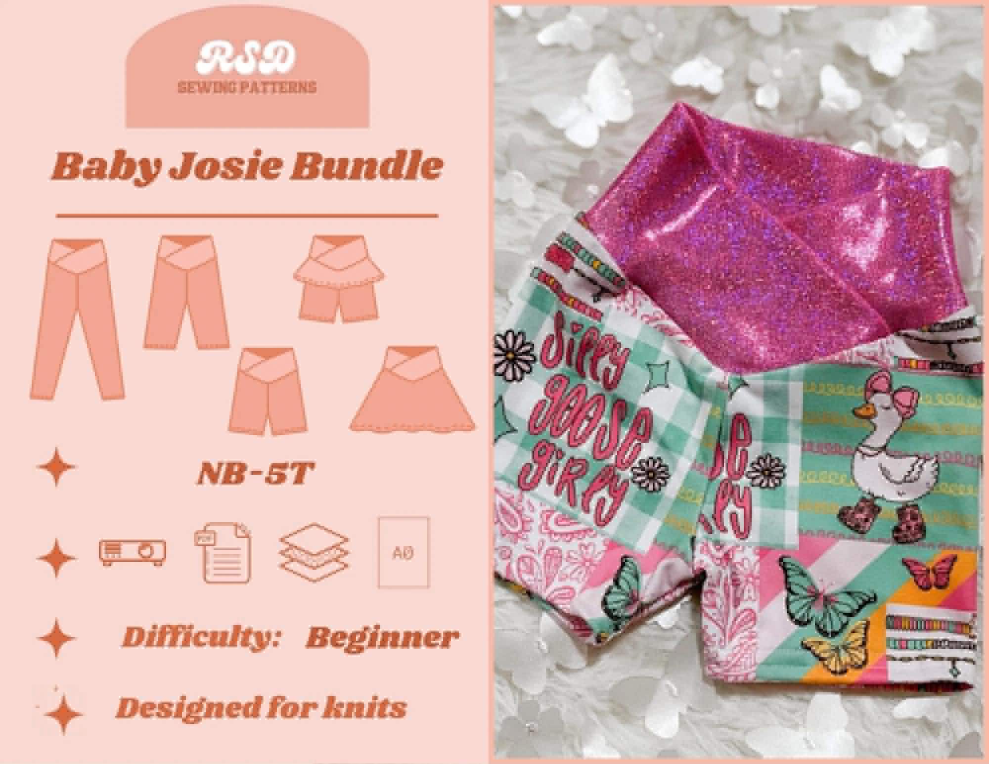 RSD Baby Josie Bundle PDF Sewing Pattern - Children Baby Toddler Sewing ...