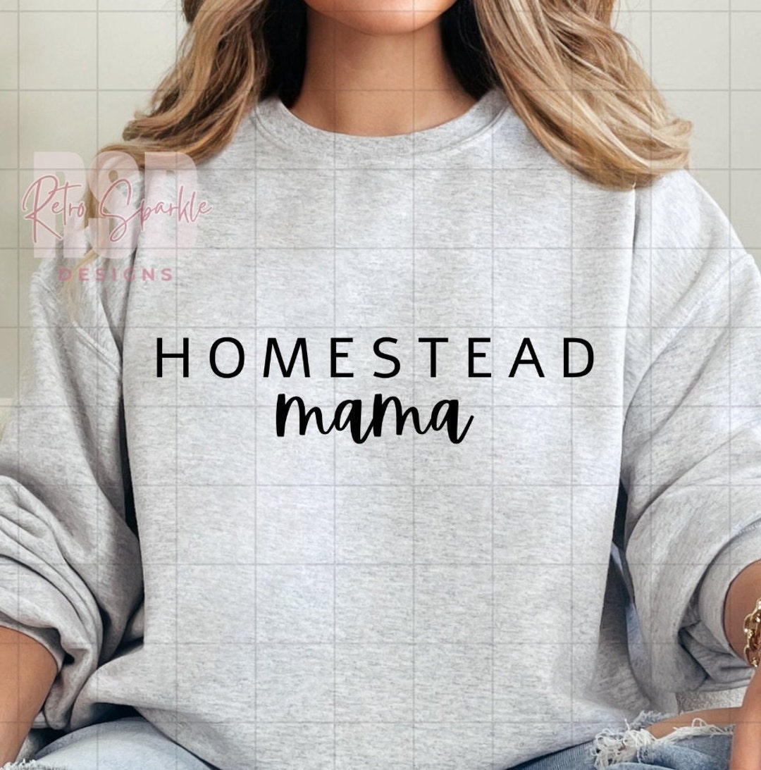 Homestead Mama PNG 2 Color Ways Digital Design Crunchy Mom Healthy - Etsy