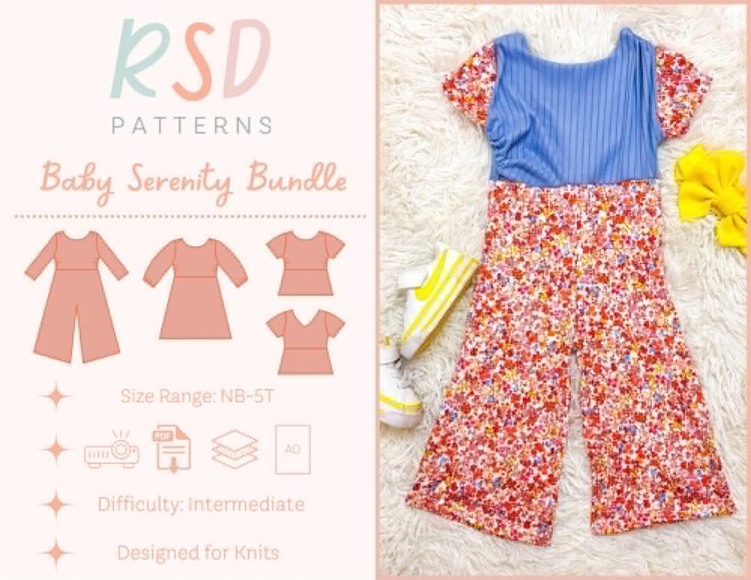 RSD Baby Serenity Bundle PDF Sewing Pattern - Children Baby Toddler ...