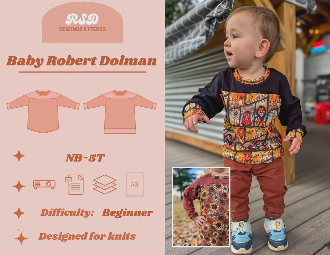 RSD Baby Robert Dolman PDF Sewing Pattern - Children Baby Toddler ...