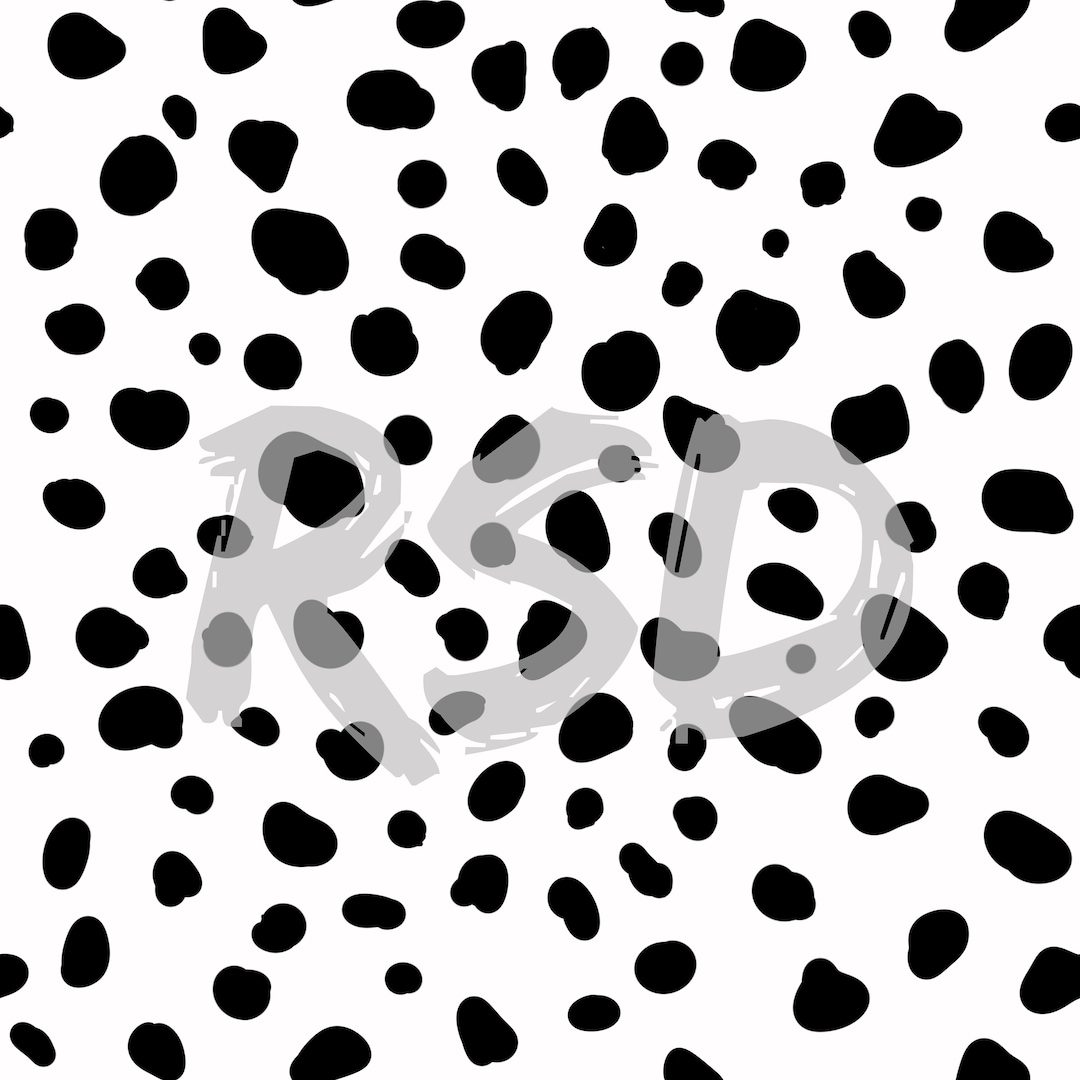 Dalmatian Seamless Digital Download - Background File Black White ...