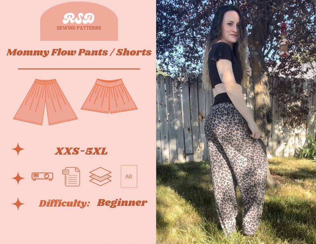 RSD Mommy Flow Pants PDF Sewing Pattern - Children Baby Toddler Sewing ...