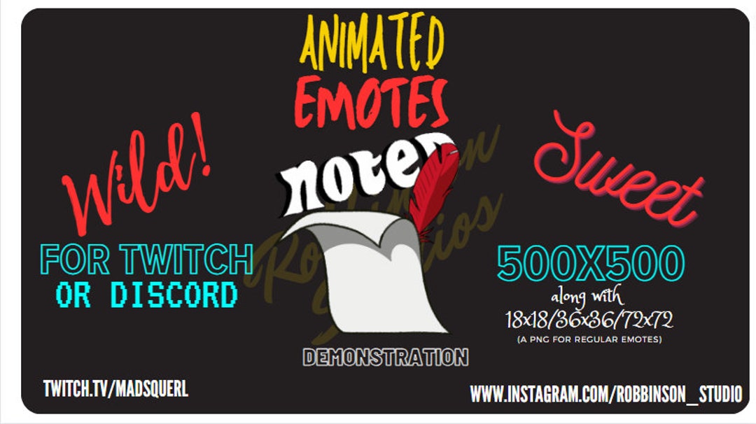 Noted Animated Emote - Etsy