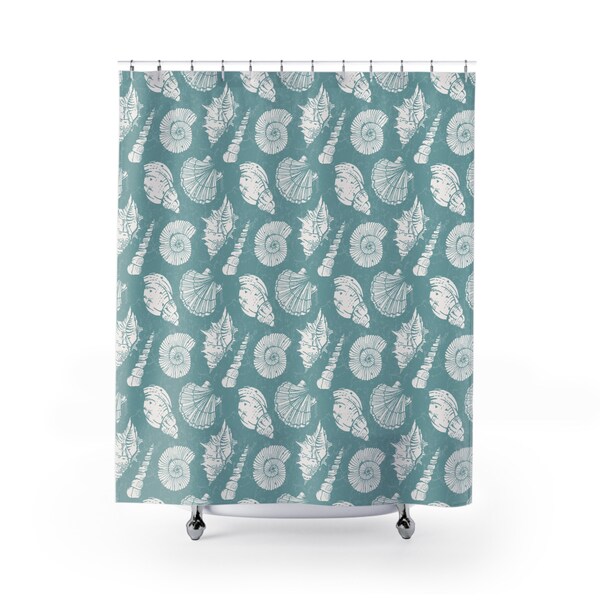 Sea Shell Shower Curtain - Etsy