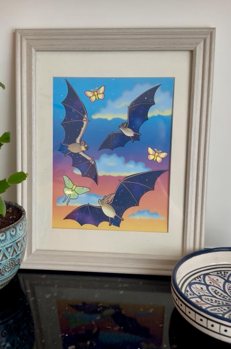 Fluttering Bats and Moths of North America Print 8x10 - Etsy
