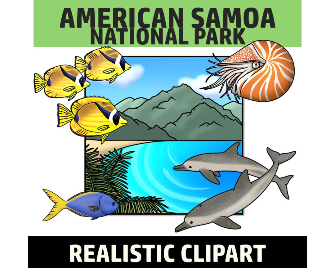 American Samoa National Park Clip Art National Park Clipart - Etsy