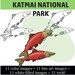 Plants and Animals of Katmai National Park Clipart - Etsy