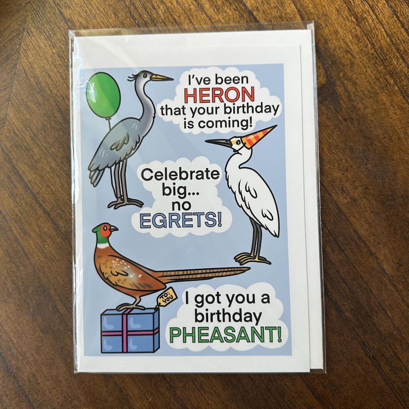 Bird Pun Greeting Cards - Etsy