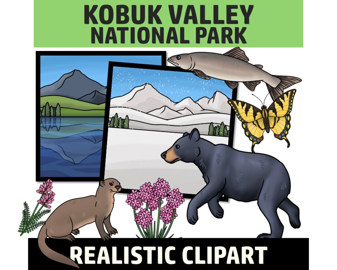 Kobuk Valley National Park Clip Art National Park Clipart - Etsy