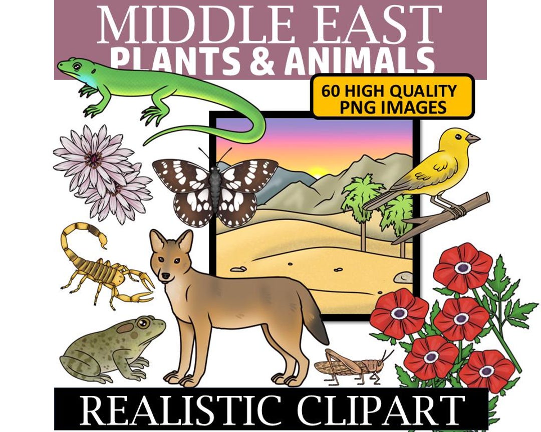 Middle East Clip Art (plants and Animals of the Middle East Clipart ...