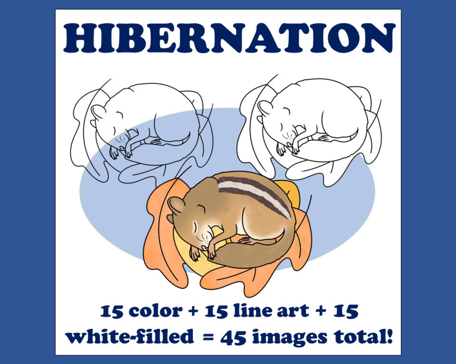 Hibernating Animals Clip Art - Etsy