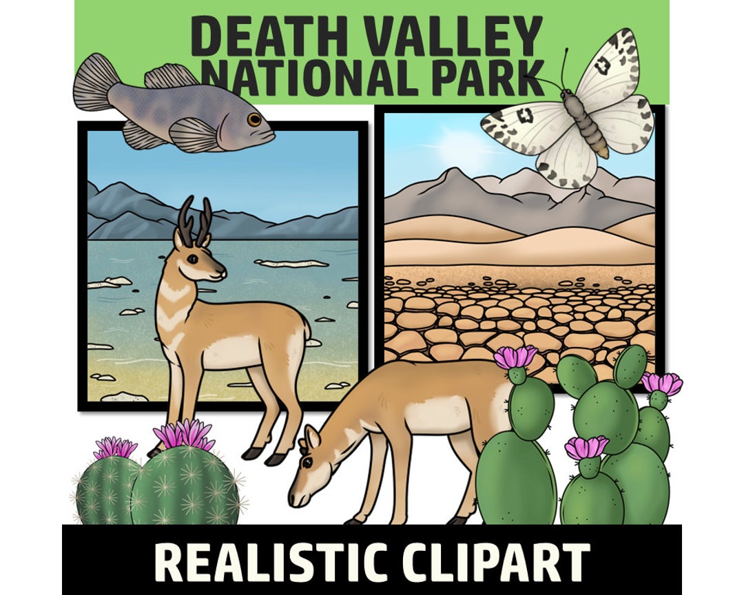 Death Valley National Park Clip Art - National Park Clip Art - Etsy