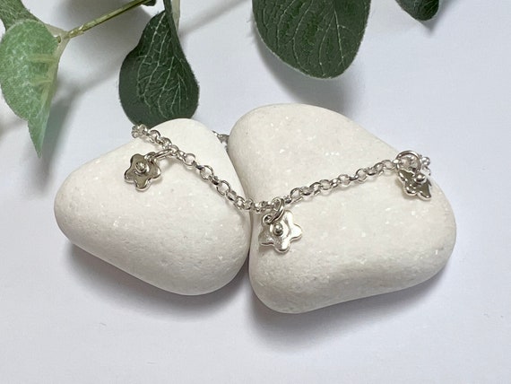Silver forget me not bracelet store