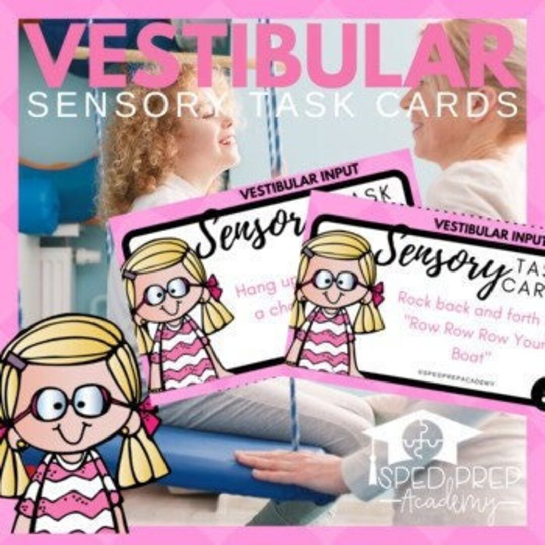 Sensory Task Cards-vestibular Input - Etsy