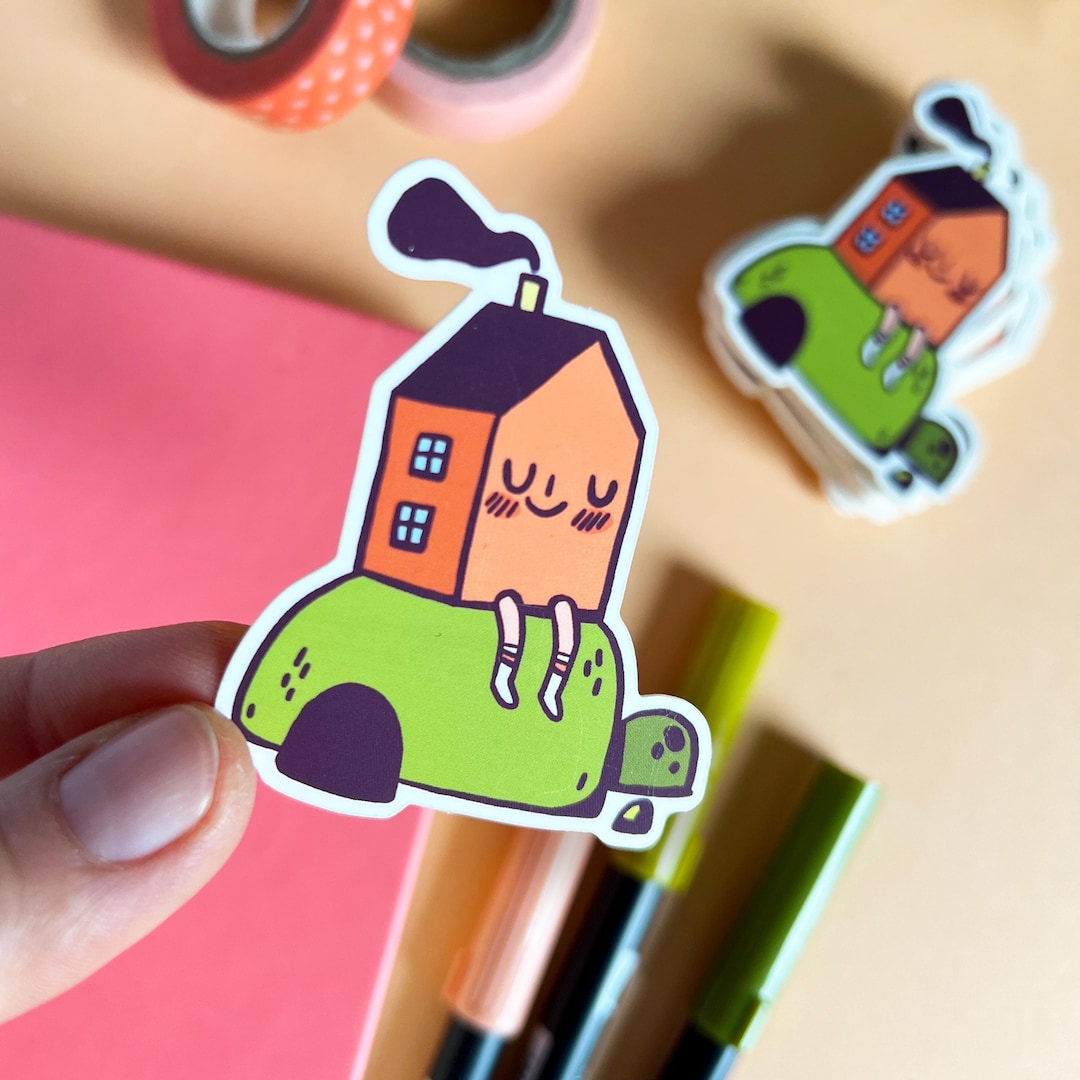 Cute House Sticker matte Vinyl Sticker Little House Cute and Funny ...