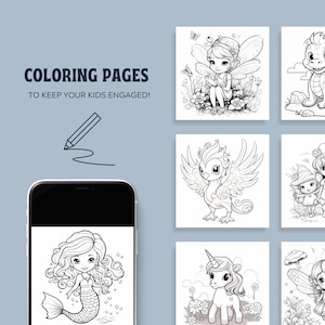 45 Cute Mythical Creatures Coloring Pages, Kids Coloring Printable ...