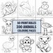 50 Cute Zoo Animal Coloring Pages, Kids Coloring Printable, Kids ...