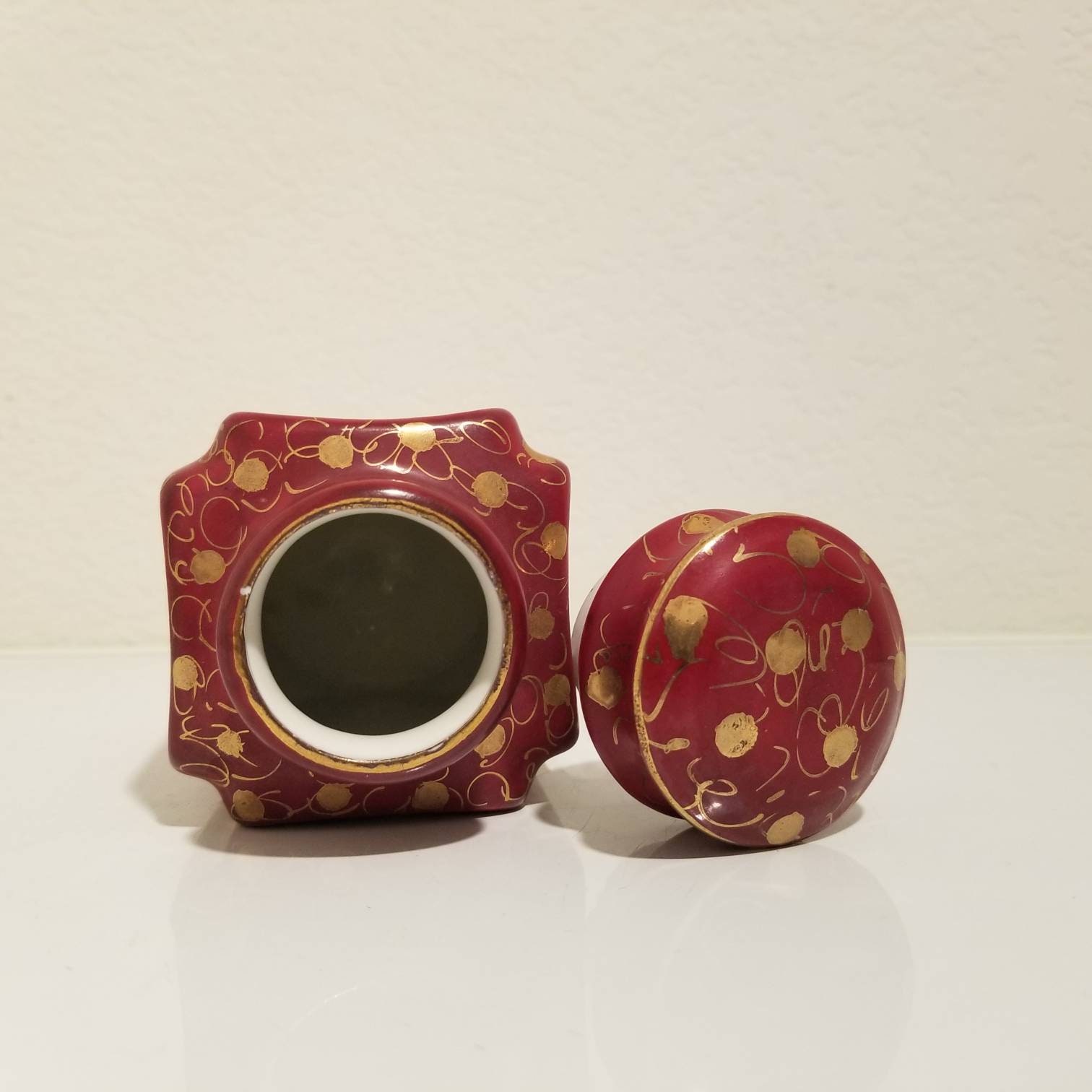 Antique Hand Painted Canister Portrait of King Naser, Gold Plated ...