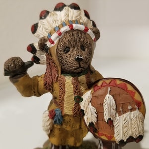 Bear in Native American Figurine Collection, Collectible Resin Hand ...