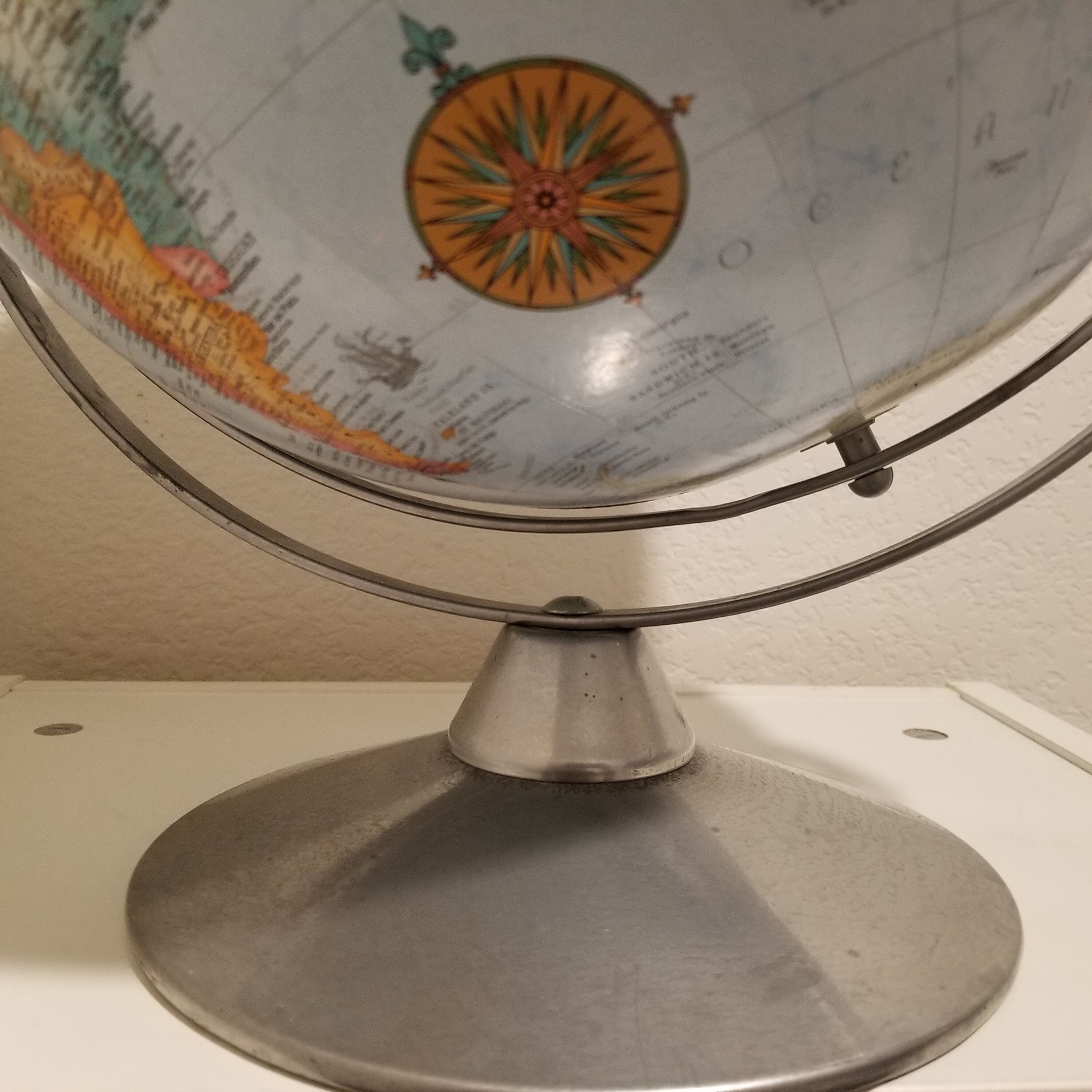 12 Inch Vintage Globe Master World Globe on Stand Multicolored - Etsy