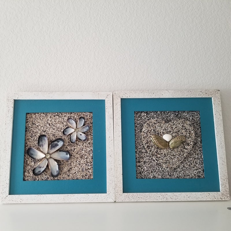 Framed Shell Art - Etsy