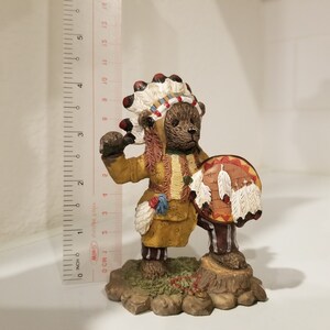 Bear in Native American Figurine Collection, Collectible Resin Hand ...