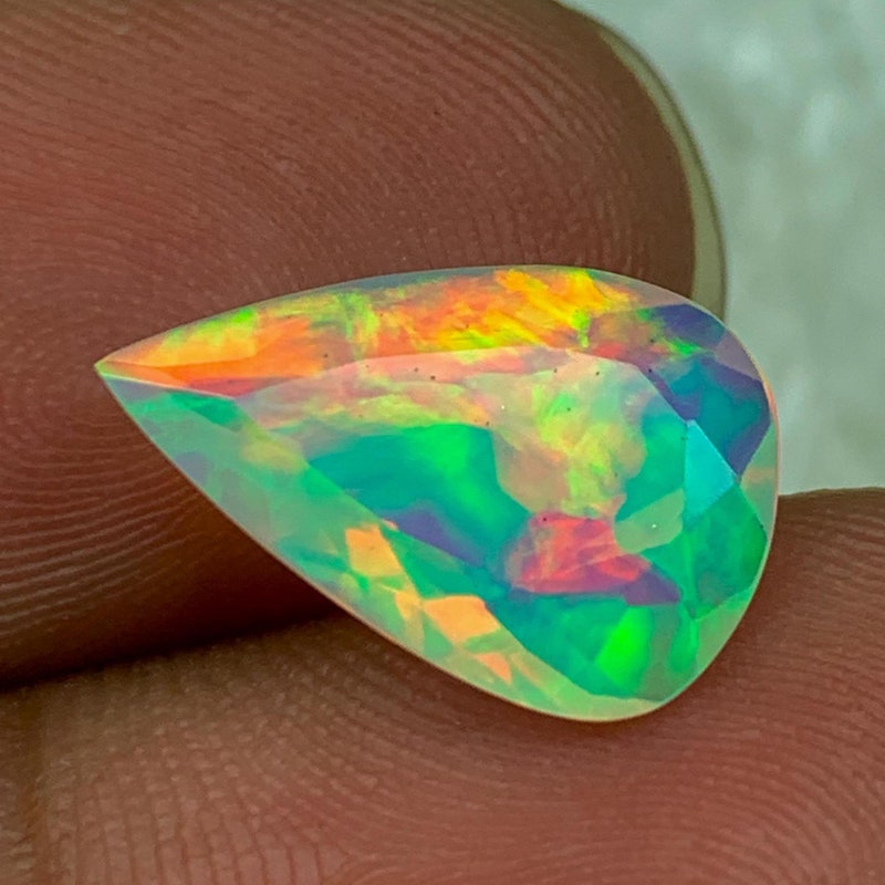 Faceted Opal - Etsy