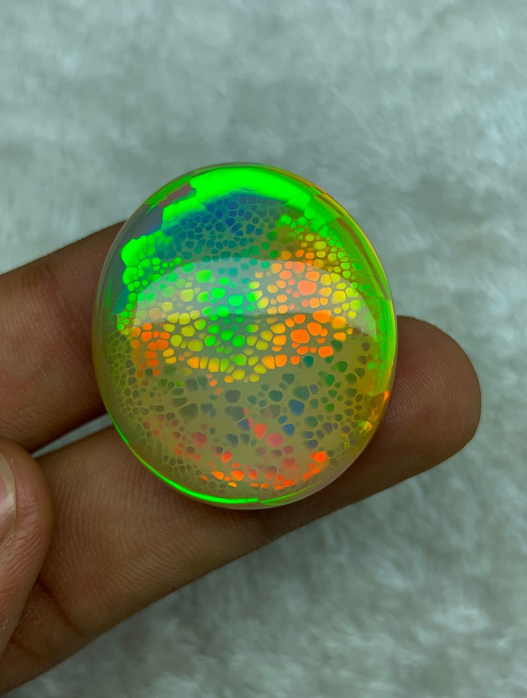 67.8ct Huge Honeycomb Opal, Big Snakeskin Welo Opal, Honeycomb ...