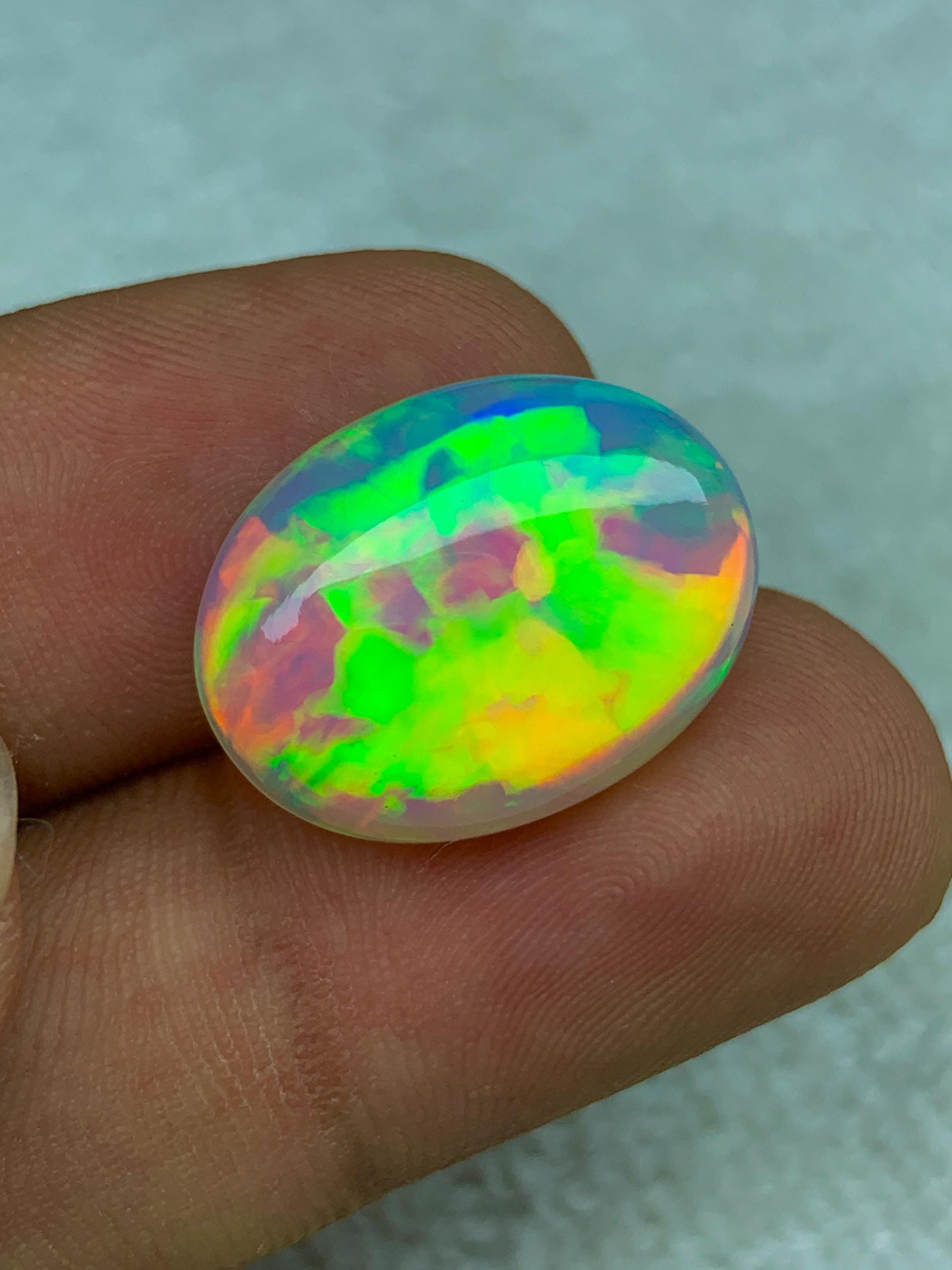 15x20mm Super Vivid Crystal Opal, 15x20mm Welo Opal, Rainbow Fires ...
