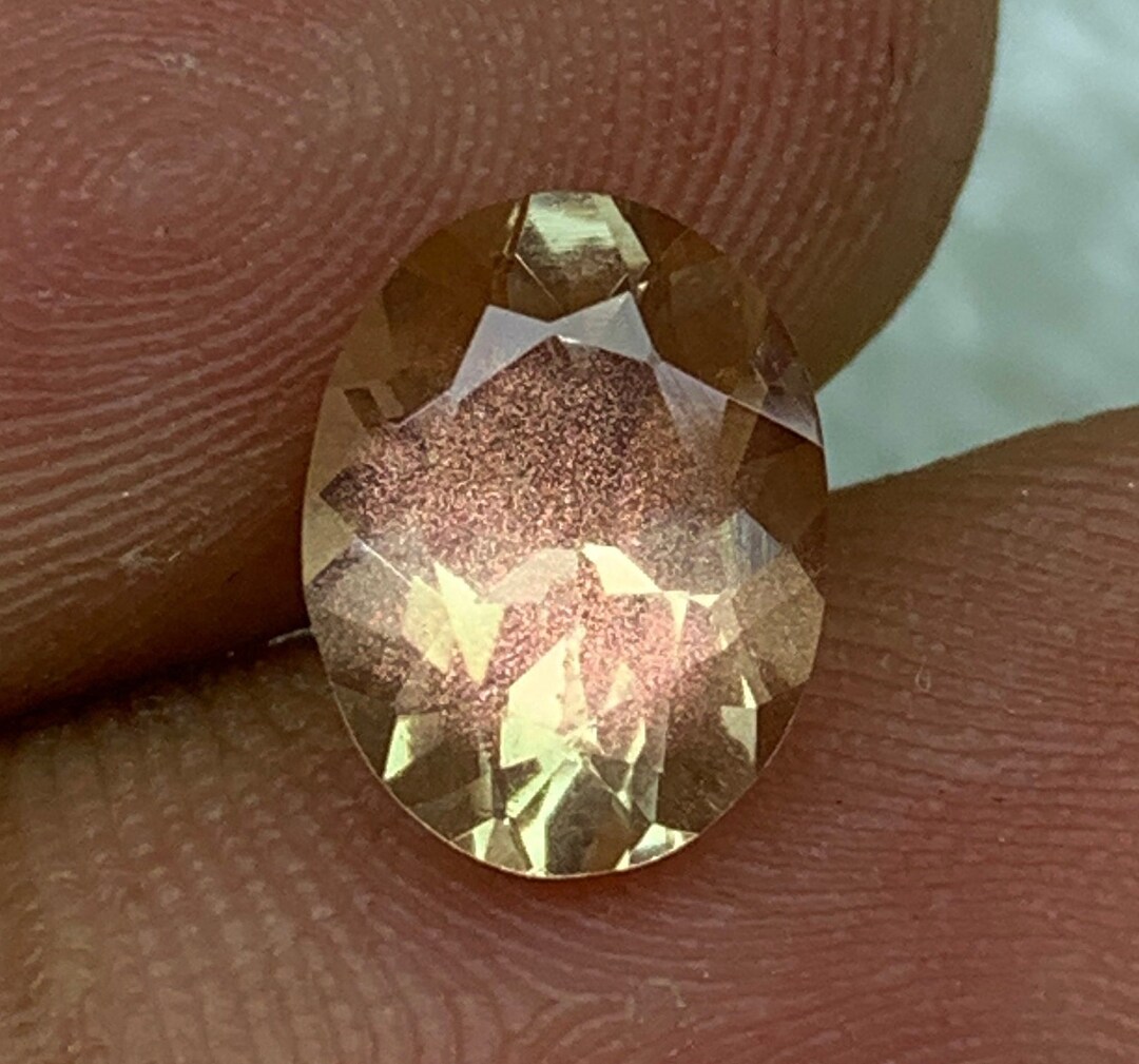 7x9mm Natural Oregon Sunstone, Faceted Oregon Sunstone Schiller Effect ...