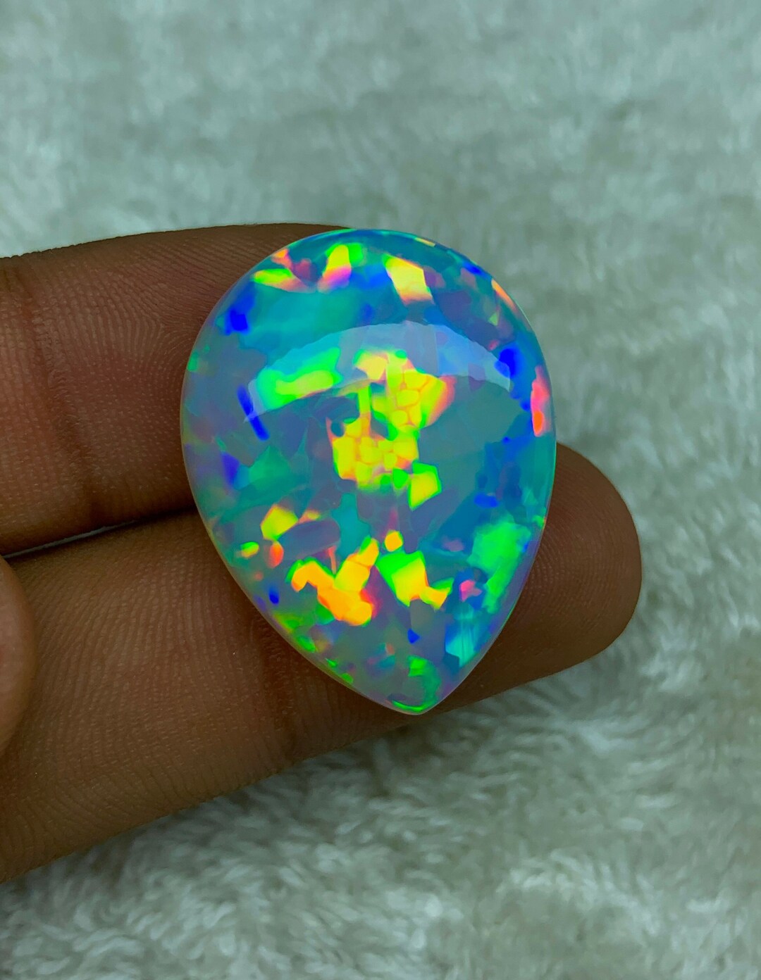 27ct Honeycomb Opal Chinese-writing Pattern, Honeycomb Welo Opal ...
