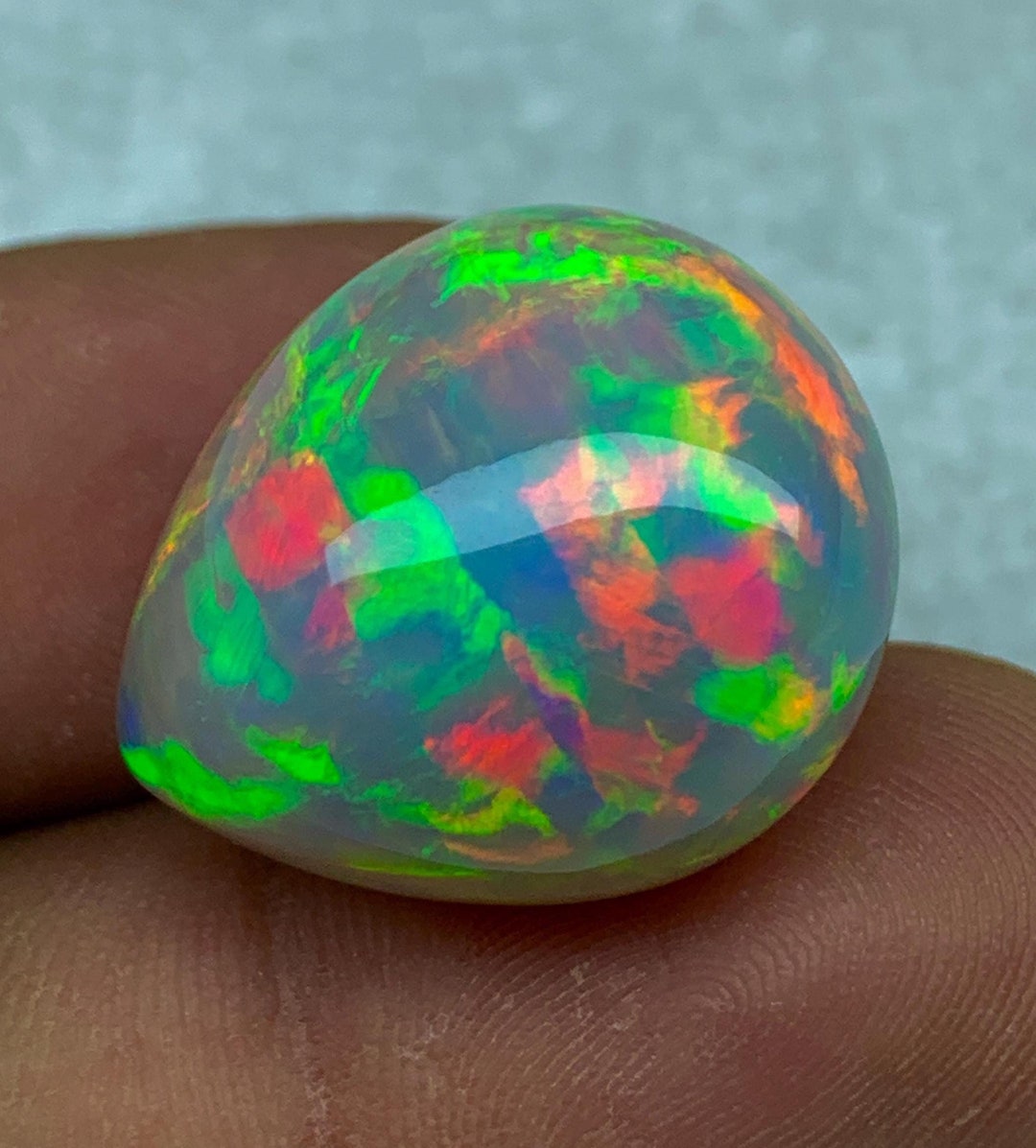 30.8ct Rarest of Rare Natural Black Ethiopian Opal, Un-treated Museum ...