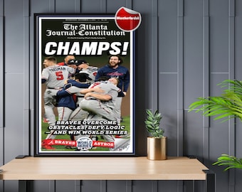 2021 Atlanta Braves World Series Newspaper - Etsy