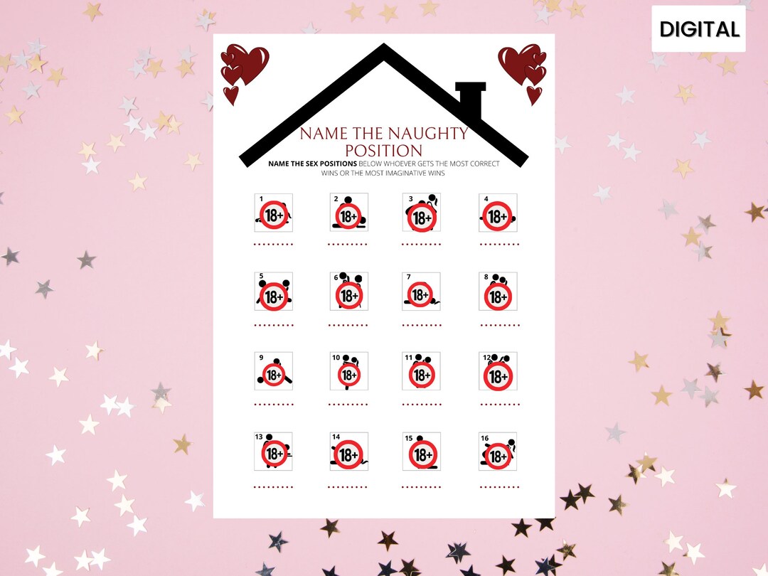 The Naughty House Position List Digital Download Bachelorette - Etsy