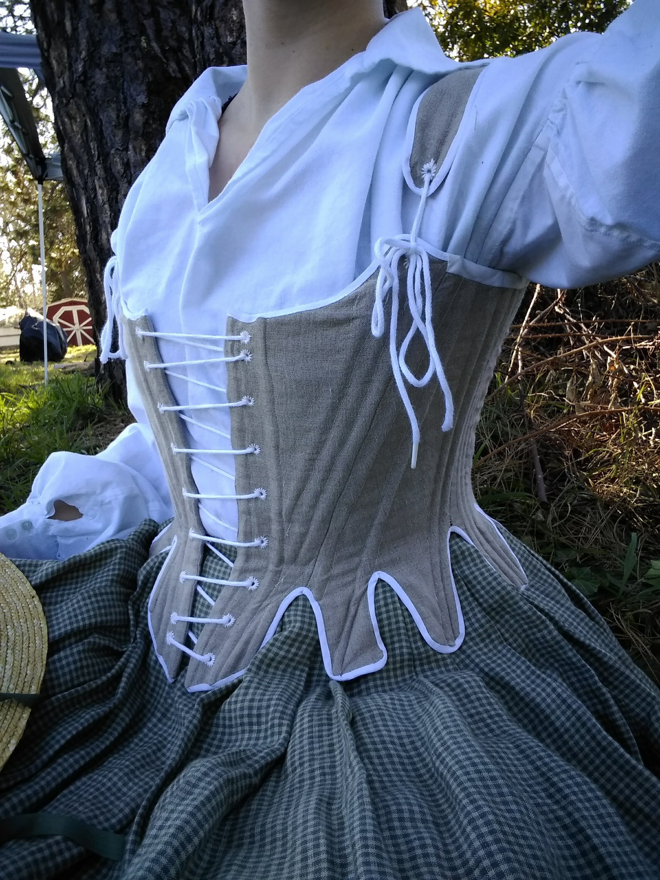 18th Century Cottagecore Georgian Stays / Corset - Etsy